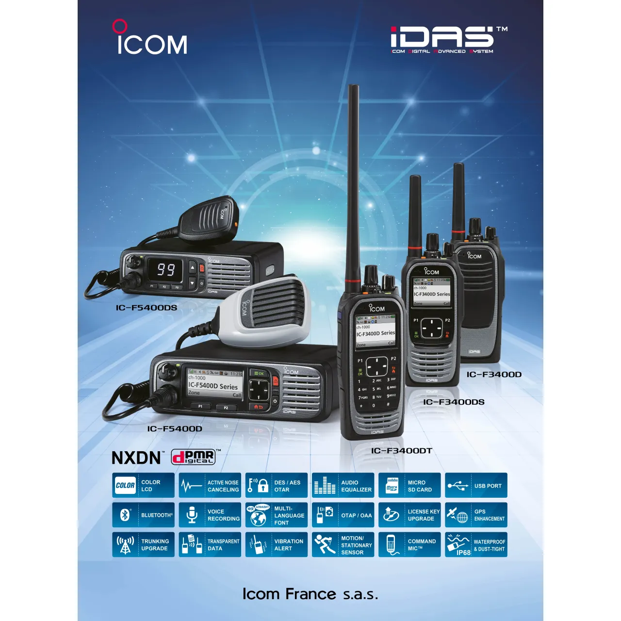 Handhelds IC-F3400DT | ICOM France english