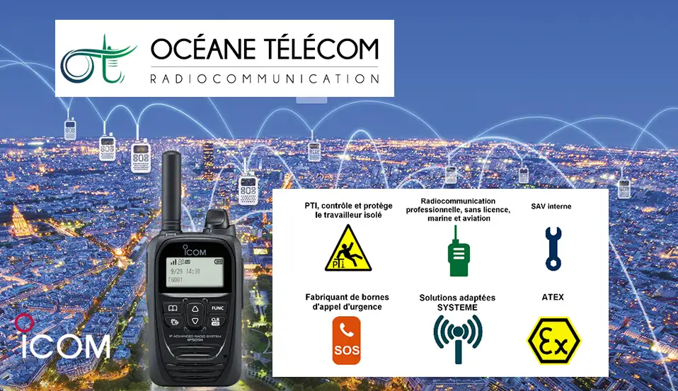 OCEANE TELECOM : point de vente de ICOM France